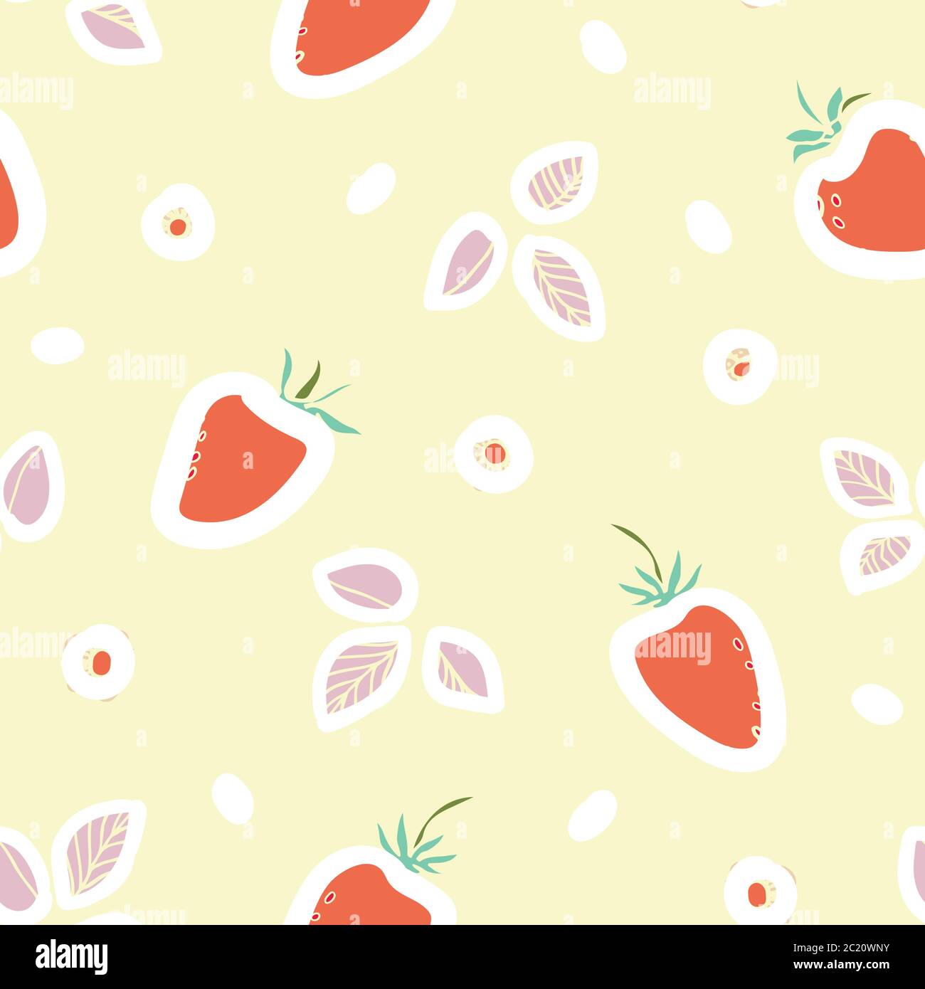 Repeating Strawberry Background