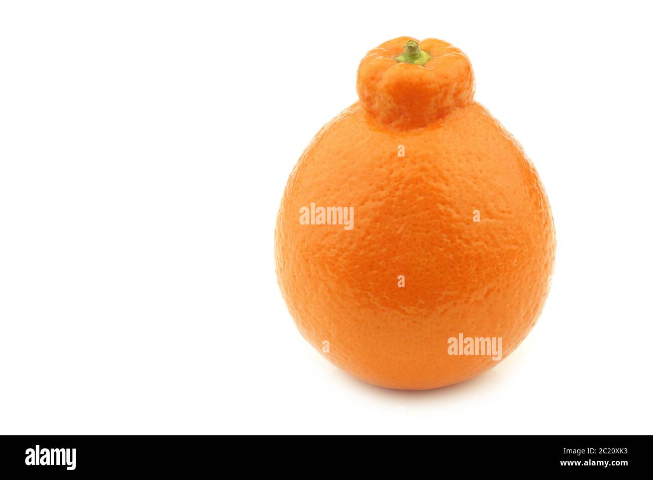 one fresh minneola on a white background Stock Photo - Alamy