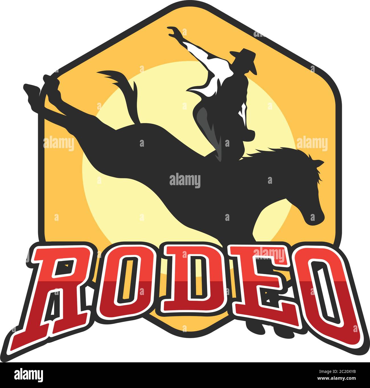 rodeo logo for your sport business, vector illustration Stock Vector ...