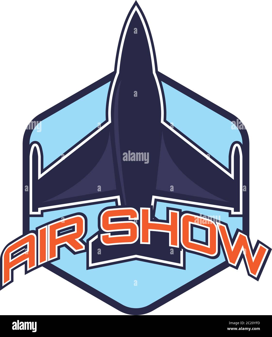 air show logo isolated on white background. vector illustration Stock ...