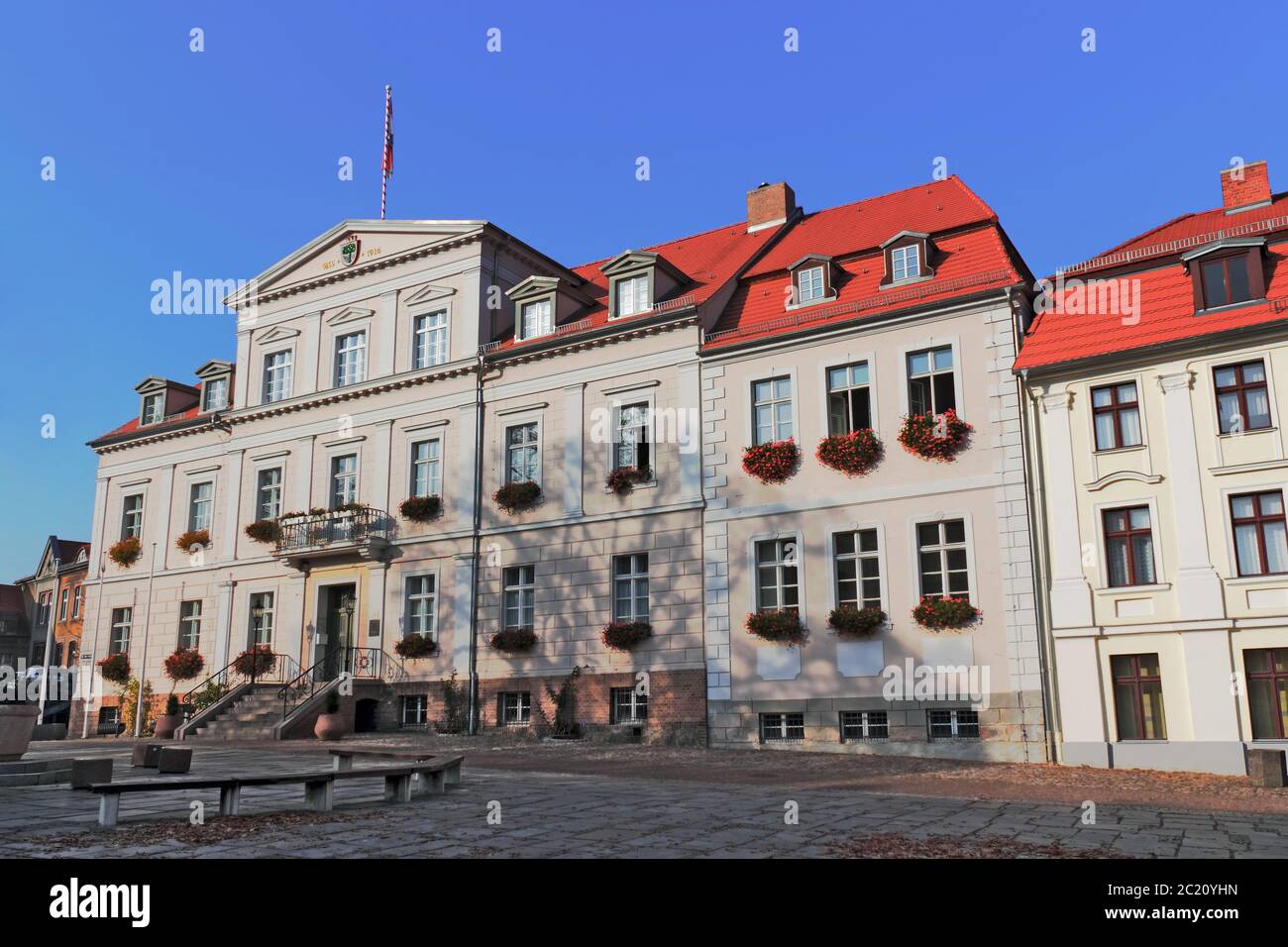 City Hall Bad Freienwalde Stock Photo - Alamy