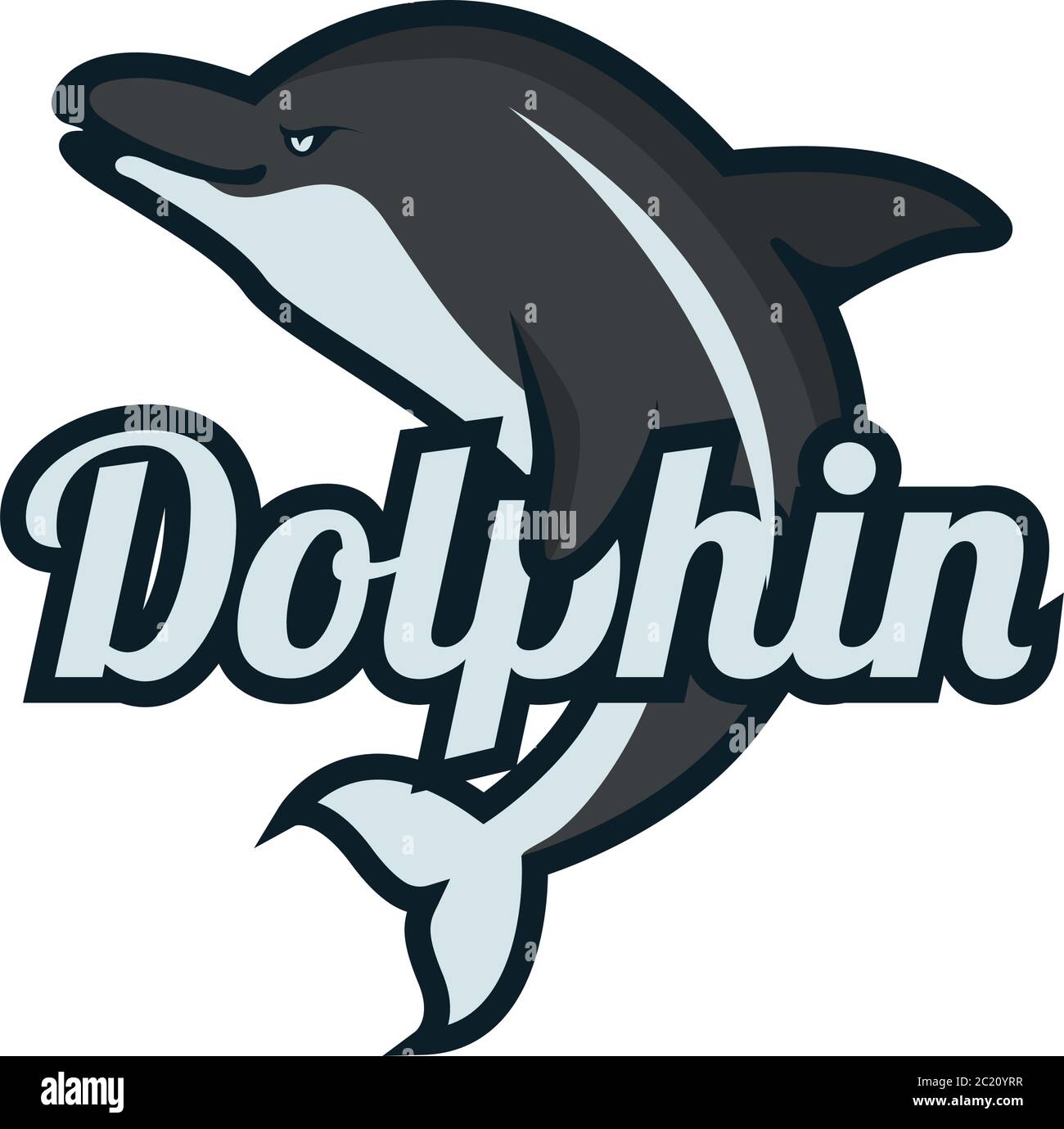 dolphin logo with text space for your slogan / tag line, vector ...