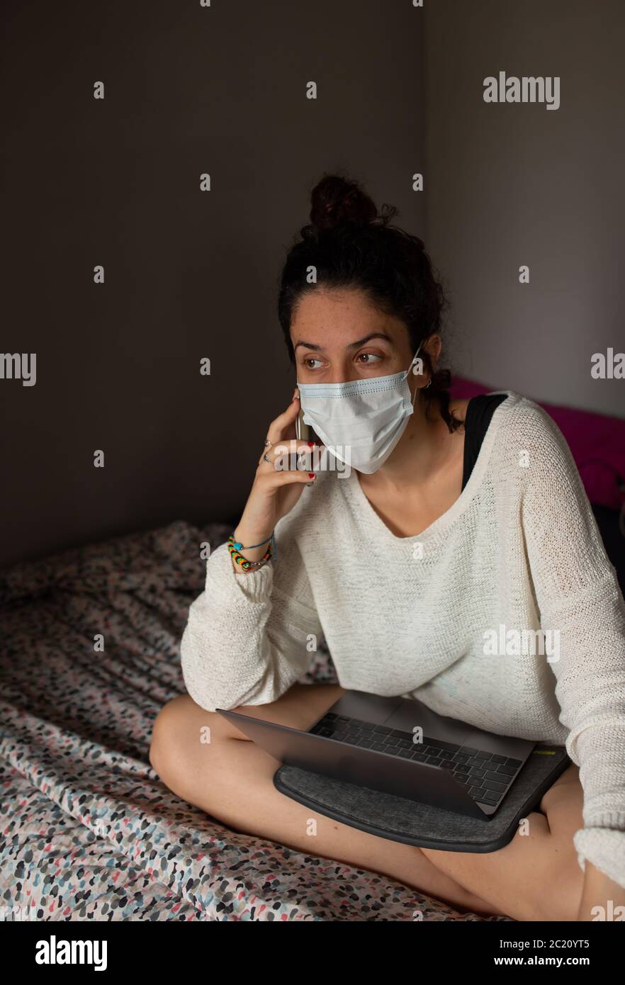 Woman posing home hi-res stock photography and images - Alamy