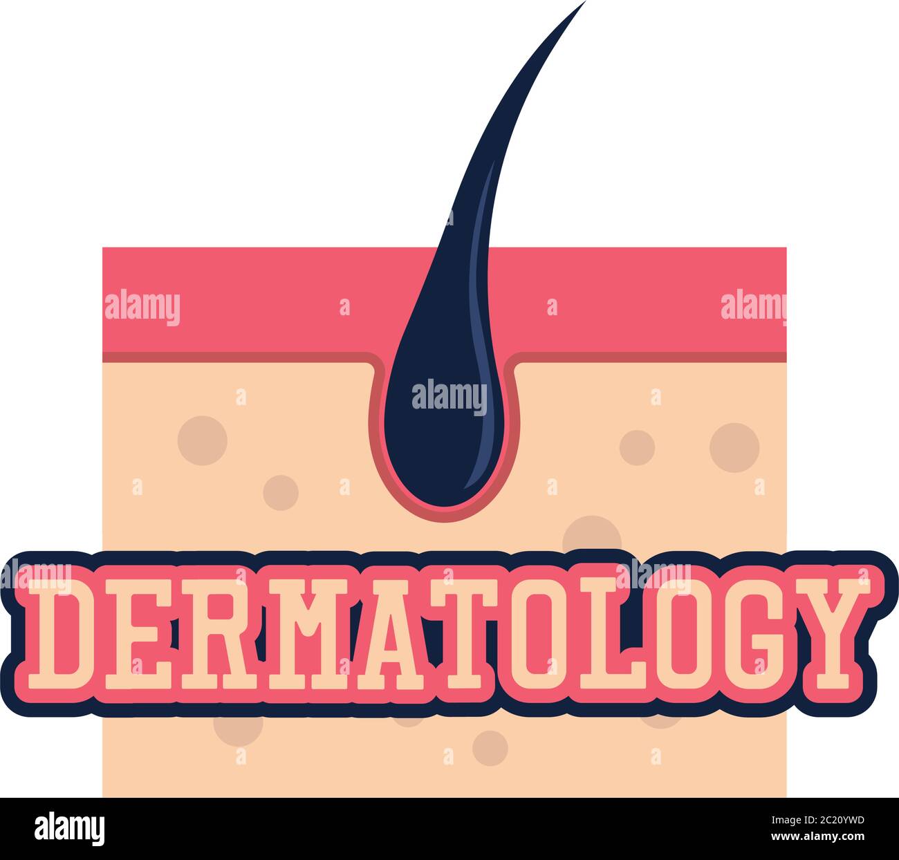 dermatologist logo for doctor or clinic, vector illustration Stock ...