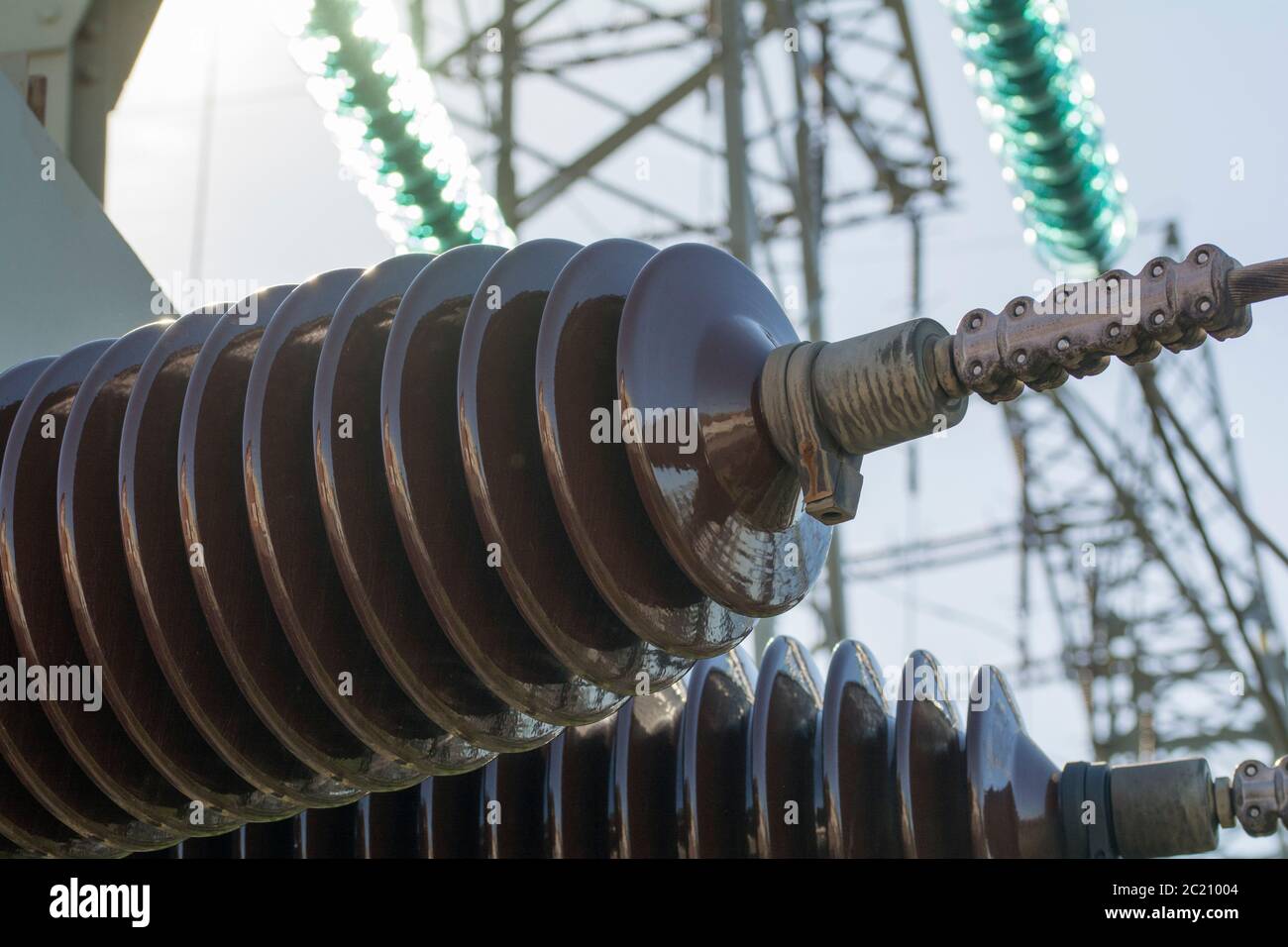 high voltage - isolator Stock Photo - Alamy