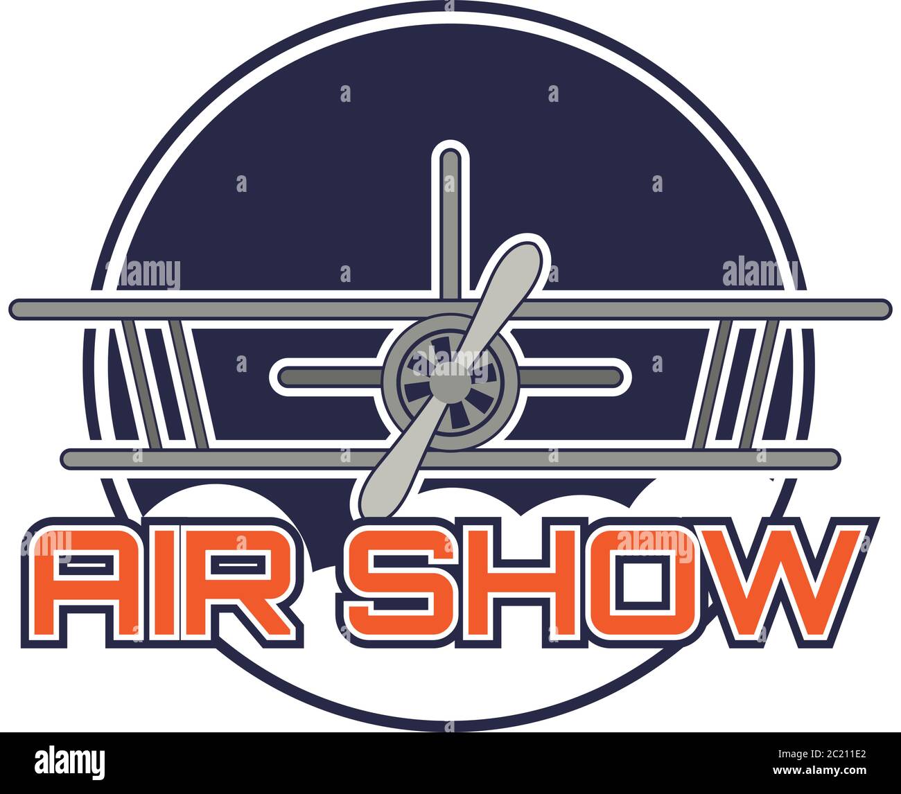 air show logo isolated on white background. vector illustration Stock ...