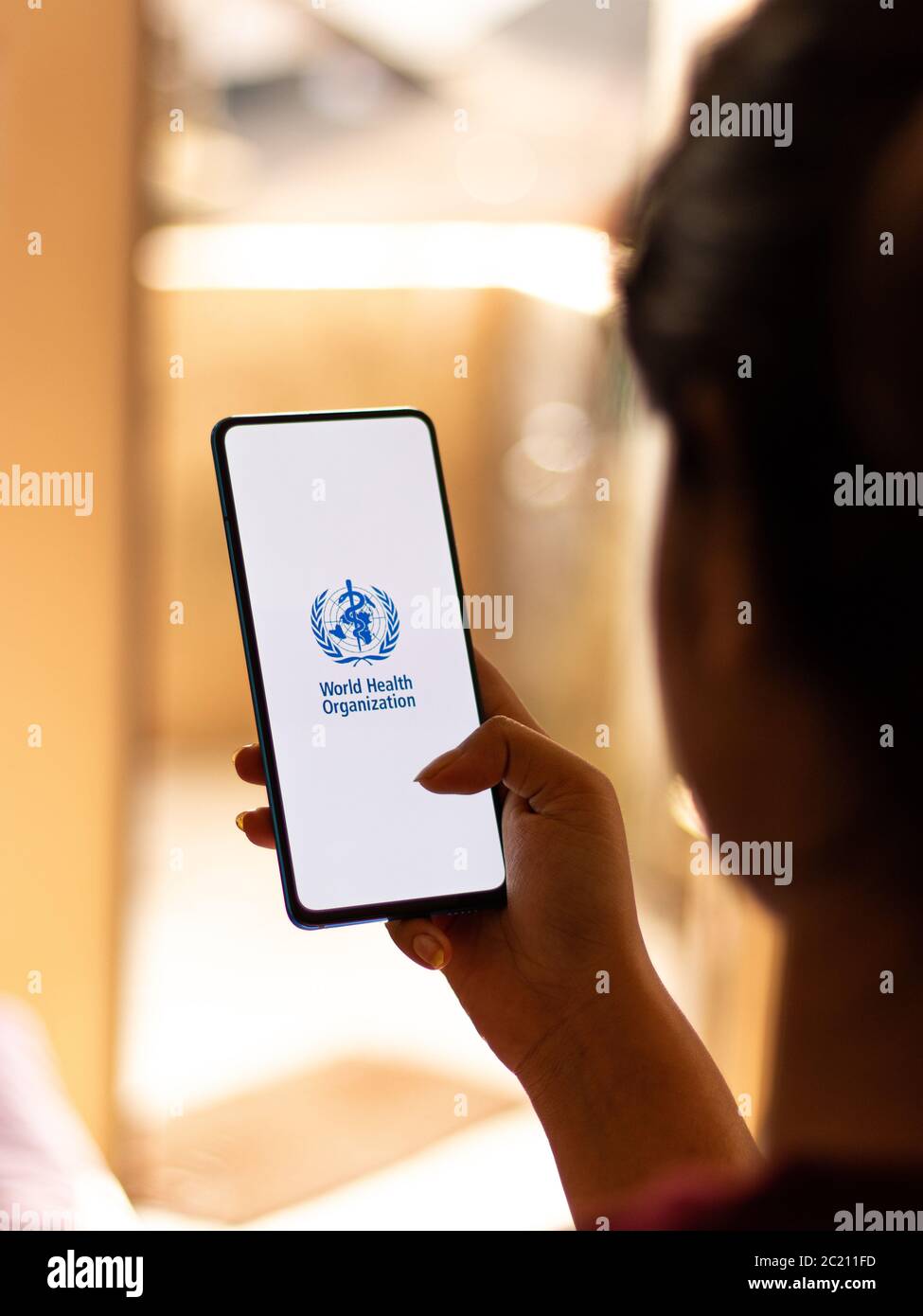 Assam, india - June 15, 2020 : World health organisation logo stock ...