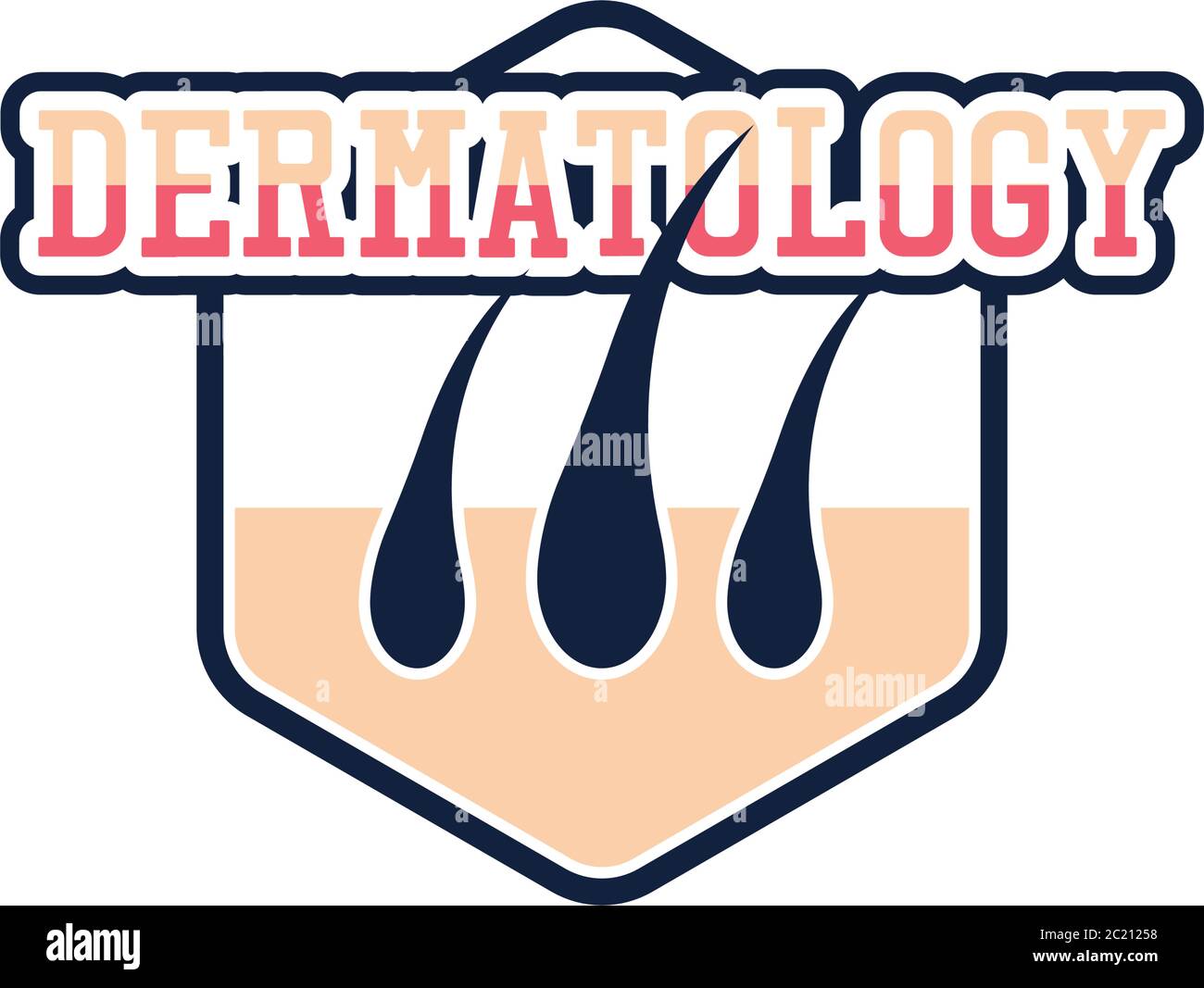 dermatologist logo for doctor or clinic, vector illustration Stock ...