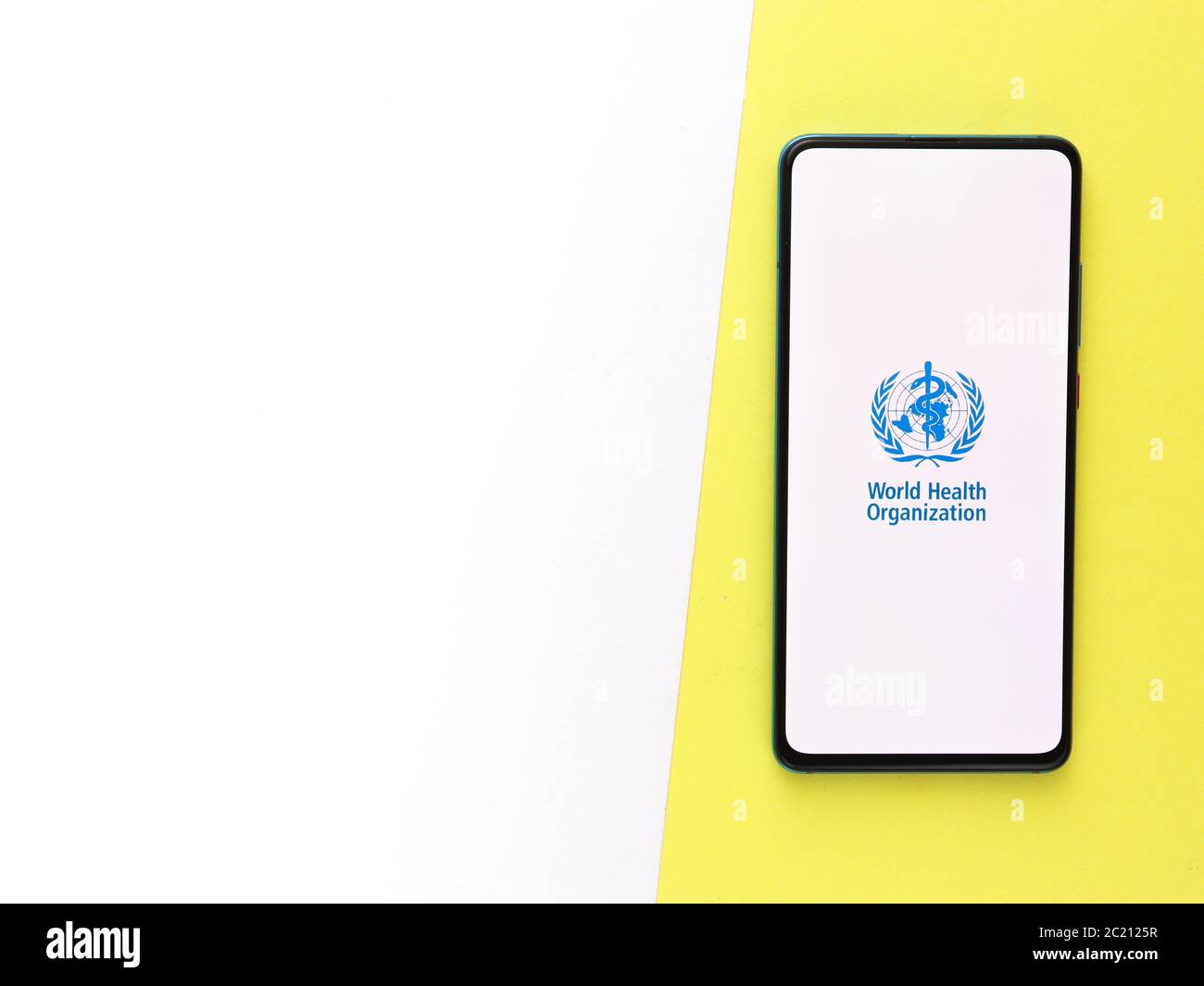 Assam, india - June 15, 2020 : World health organisation logo stock ...