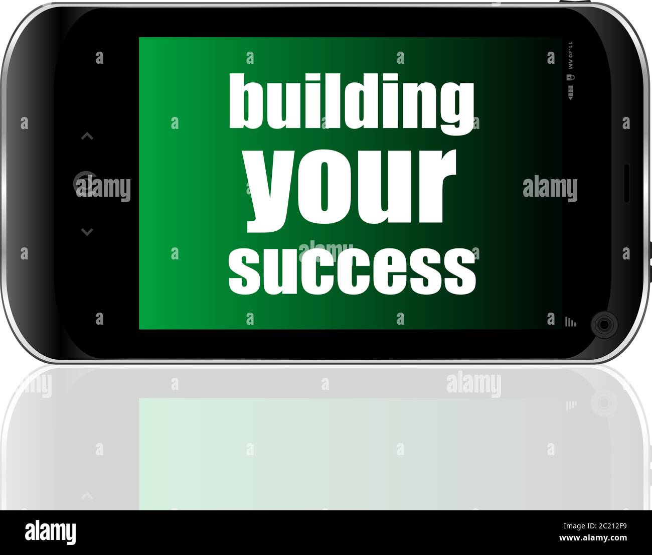 Text building your success. Business concept . Detailed modern smart ...