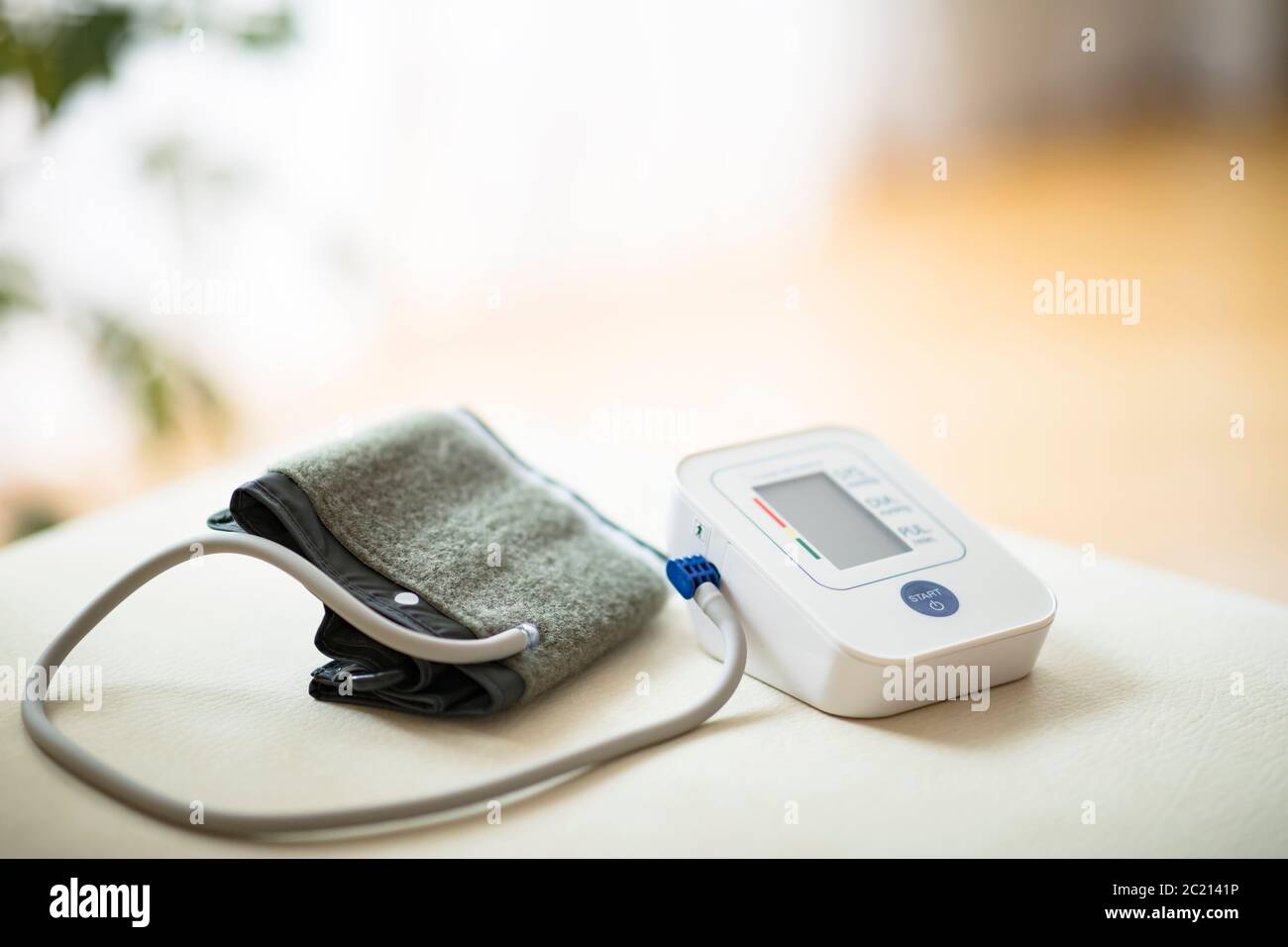 Digital blood pressure device Stock Photo - Alamy