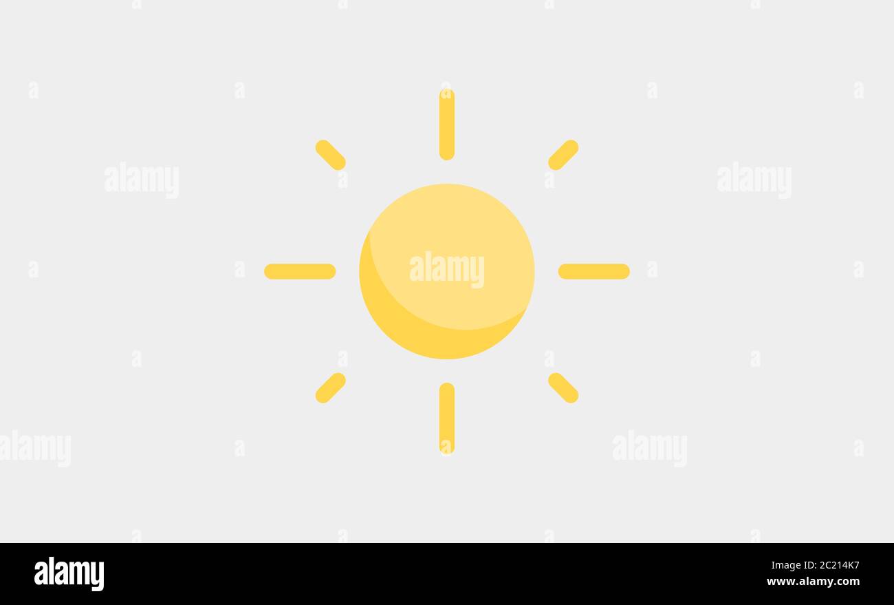 sun summer icon symbol vector minimal design Stock Vector Image & Art ...