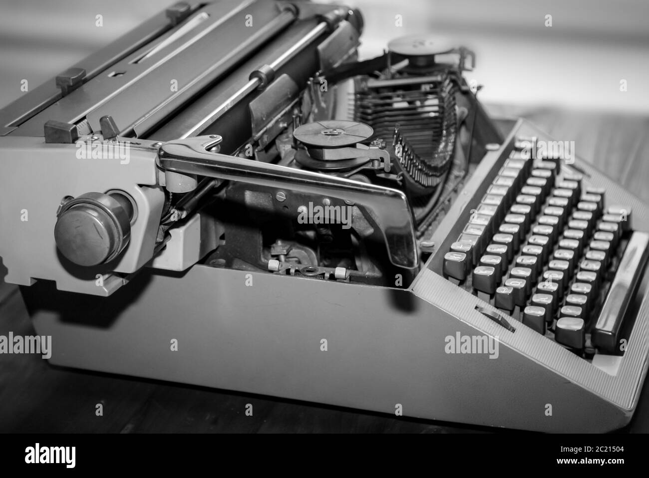Detail of an old typewriter Stock Photo - Alamy
