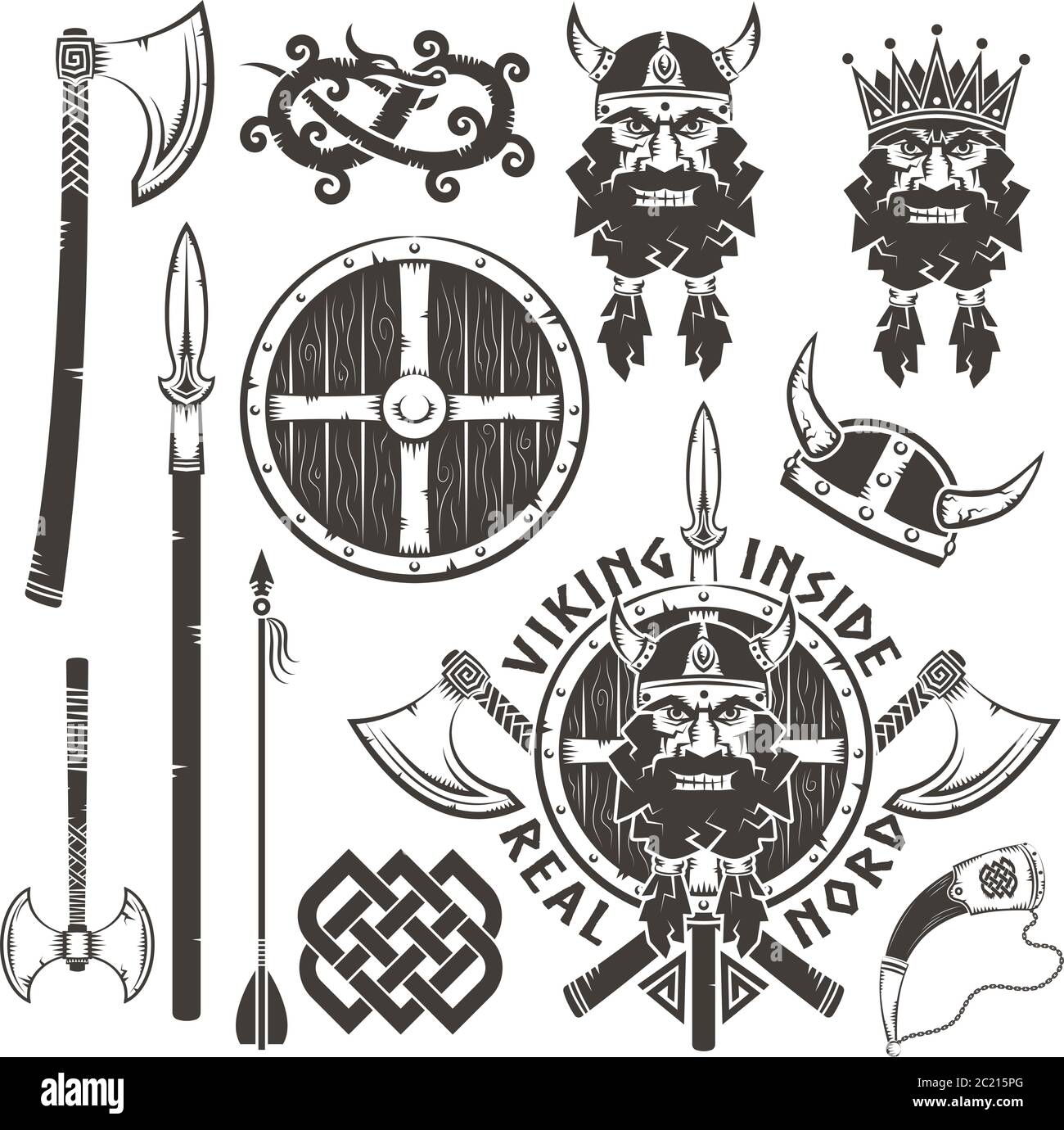 Dragon head logo Stock Vector Images - Alamy