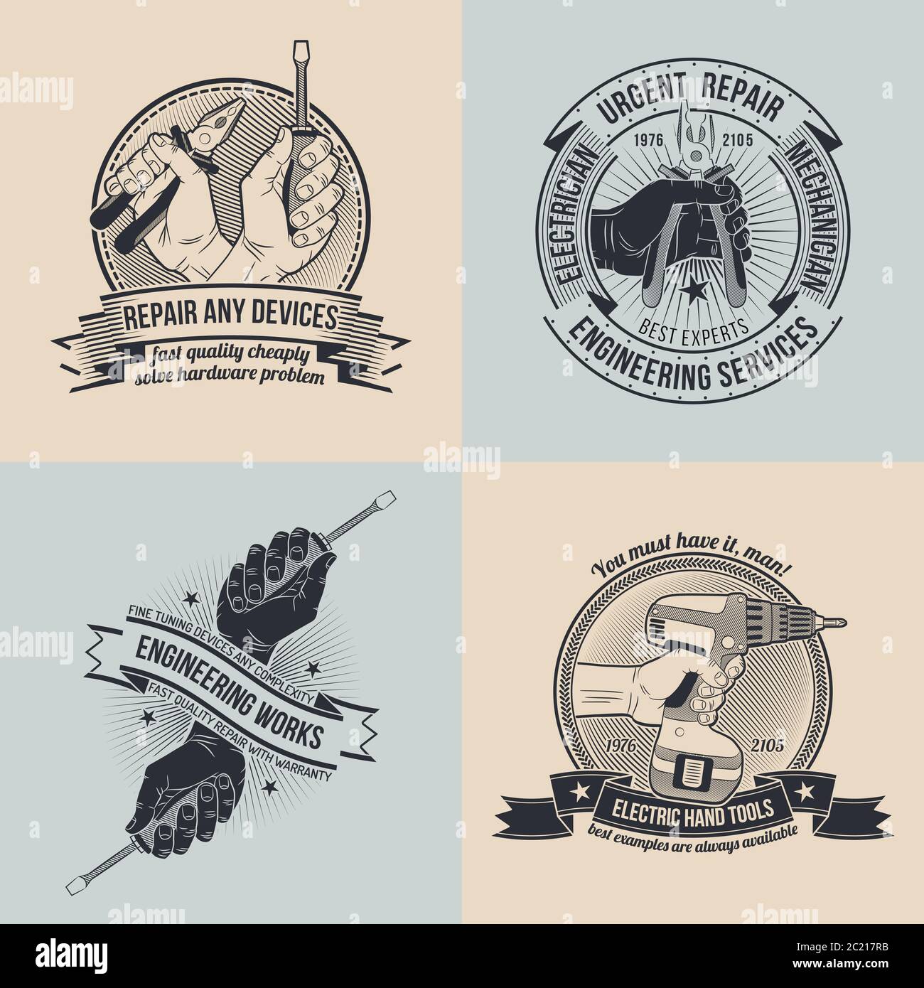 Mechanical engineering logo hi-res stock photography and images - Alamy