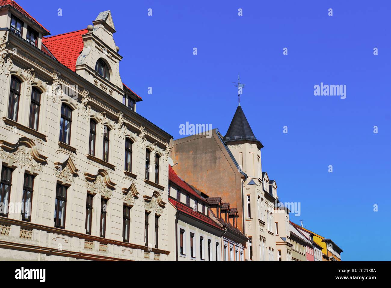 Renovated old buildings Stock Photo - Alamy
