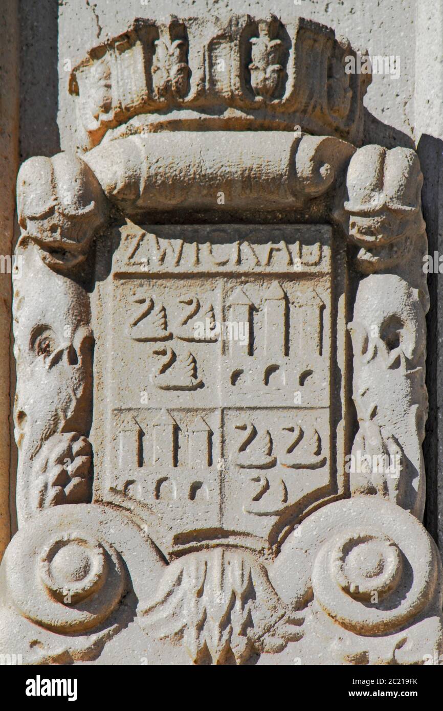 Coat of arms of Zwickau Stock Photo - Alamy