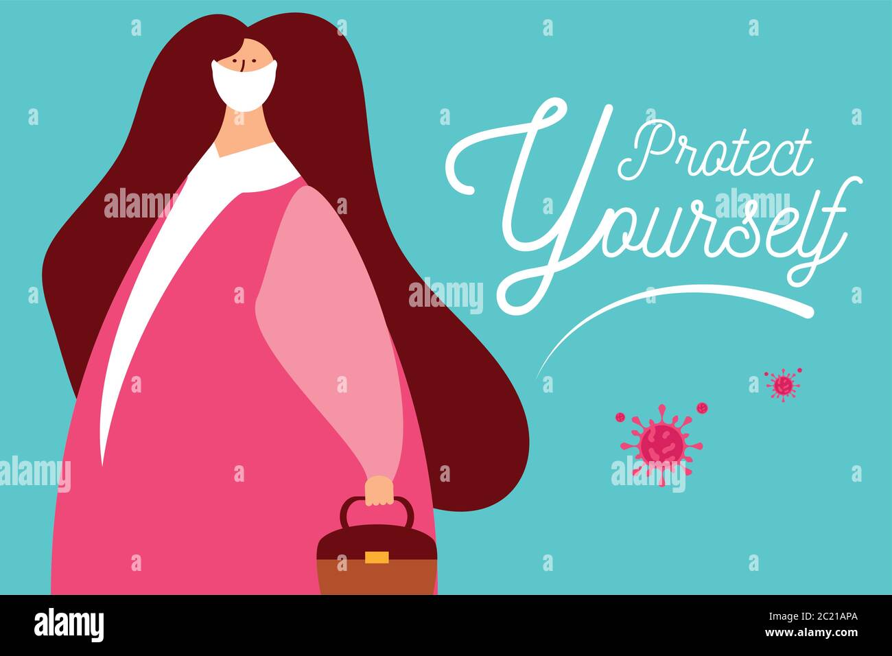 Stay safe wear a mask Stock Vector Images - Alamy