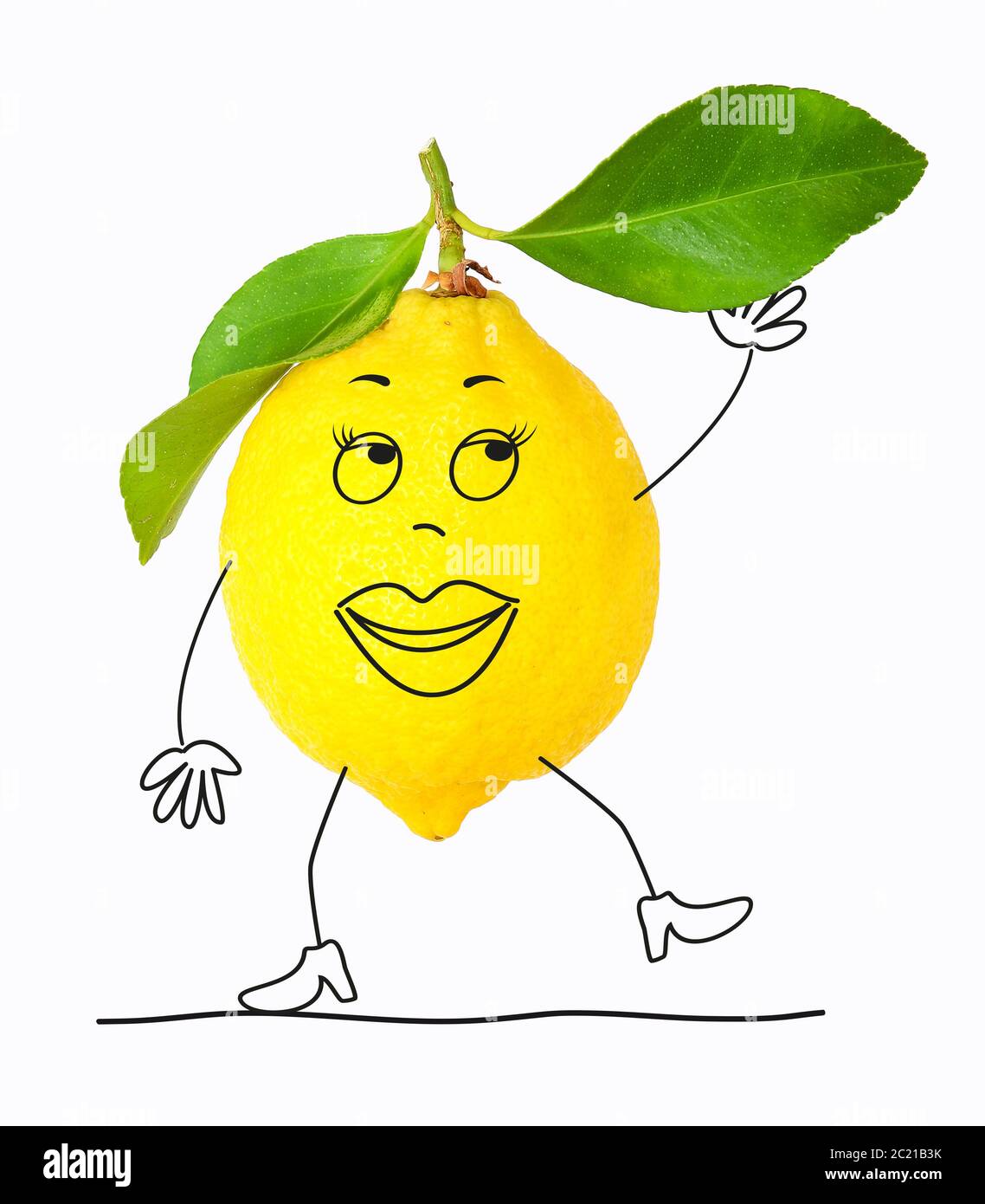 Happy lemon character hi-res stock photography and images - Alamy