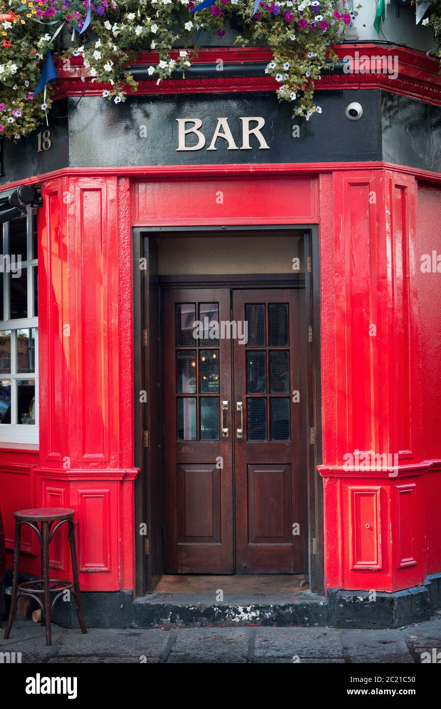 entrance door of a pub Stock Photo - Alamy