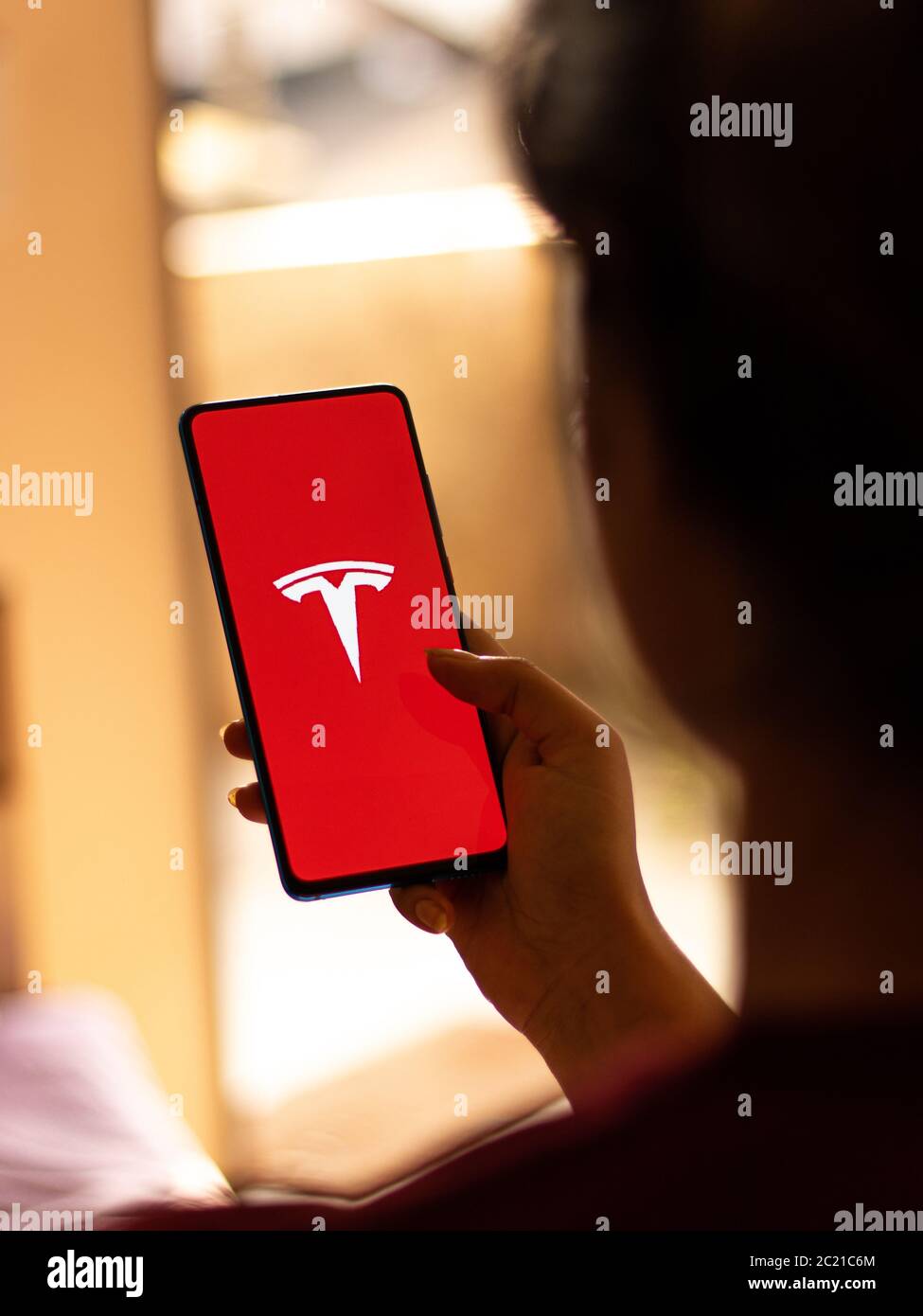 Tesla app feature hi-res stock photography and images - Alamy