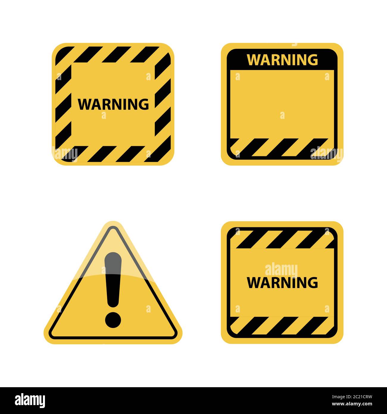 Warning sign, vector illustration Stock Vector Image & Art - Alamy