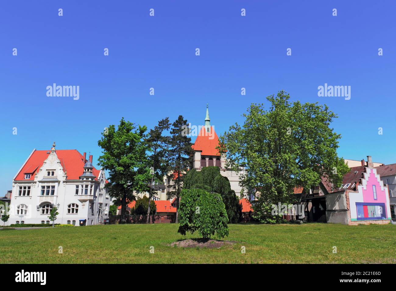 Old town of Guben Stock Photo - Alamy