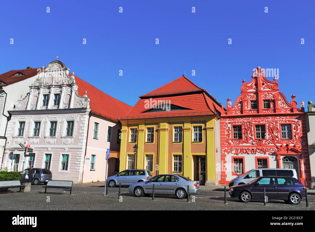 Historical row of houses Stock Photo - Alamy