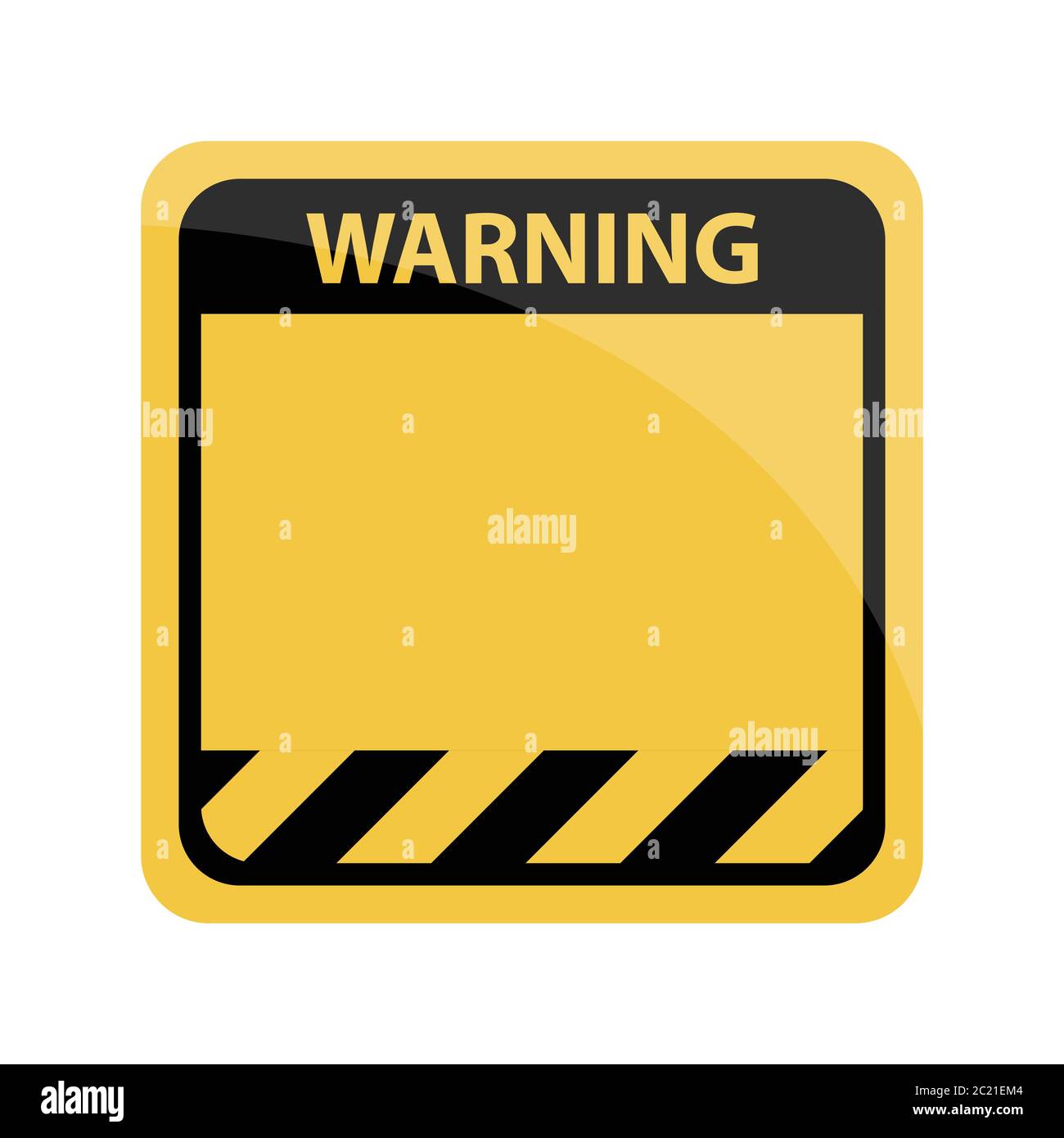 Warning sign, vector illustration Stock Vector Image & Art - Alamy