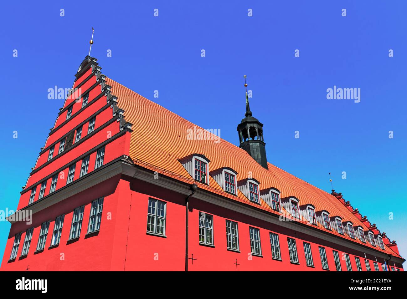 Red City Hall Stock Photo - Alamy