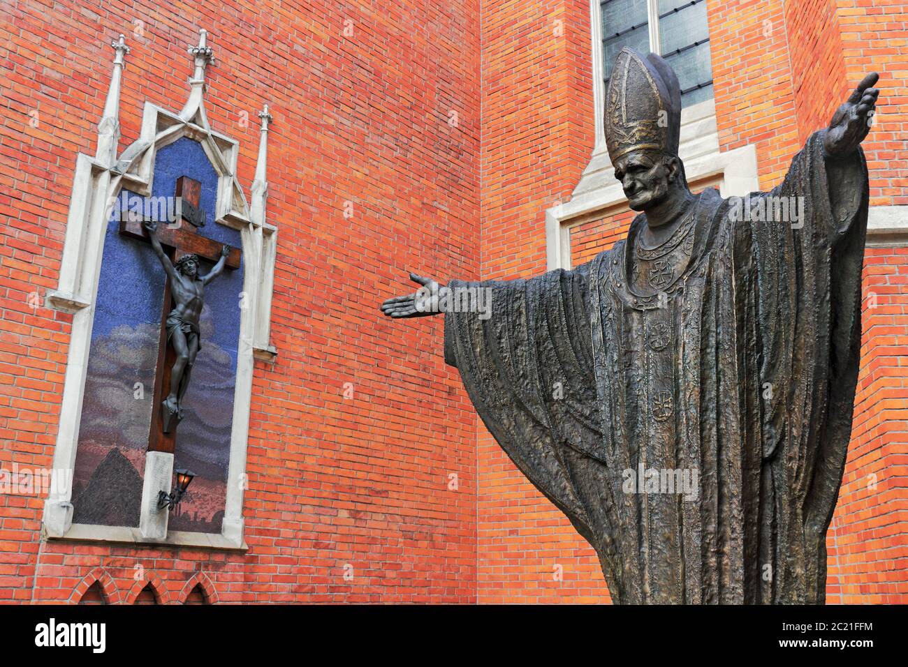 Jesus and the Pope Stock Photo - Alamy