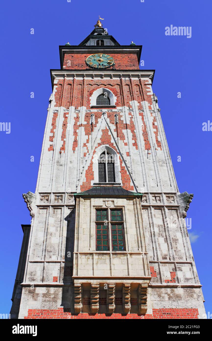 Old town hall tower Stock Photo - Alamy