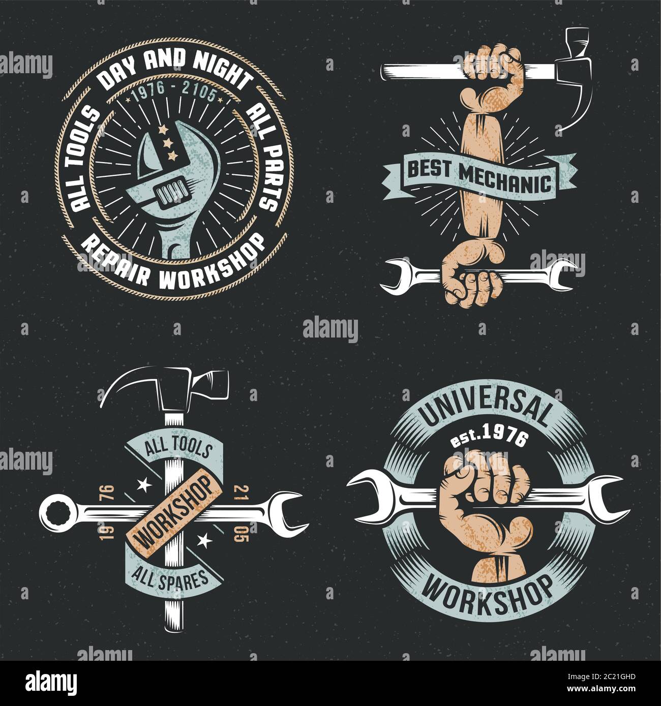 Metalwork shop Stock Vector Images - Alamy