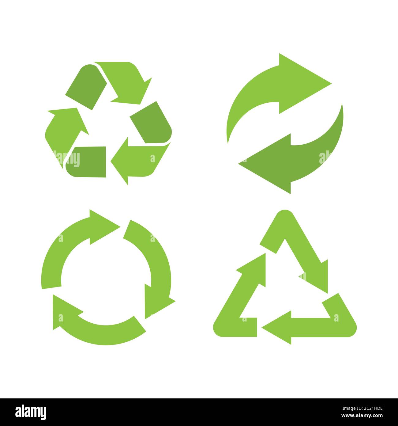 Green recycle icon, vector illustration Stock Vector Image & Art - Alamy