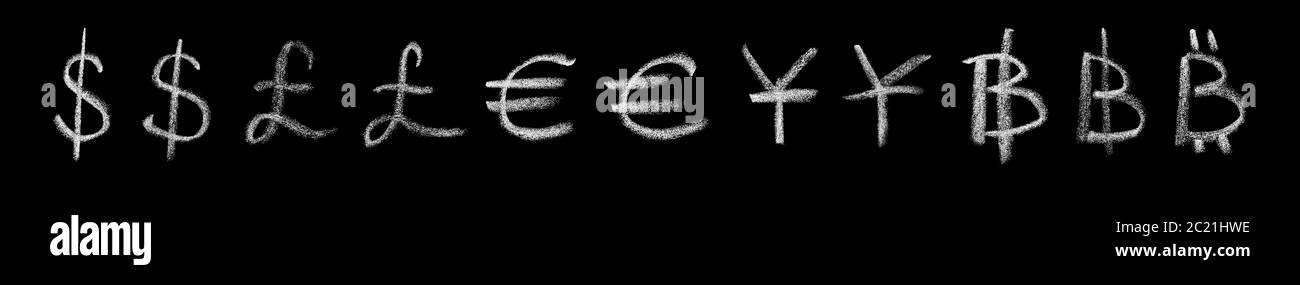 Digital currency icons Black and White Stock Photos & Images - Alamy