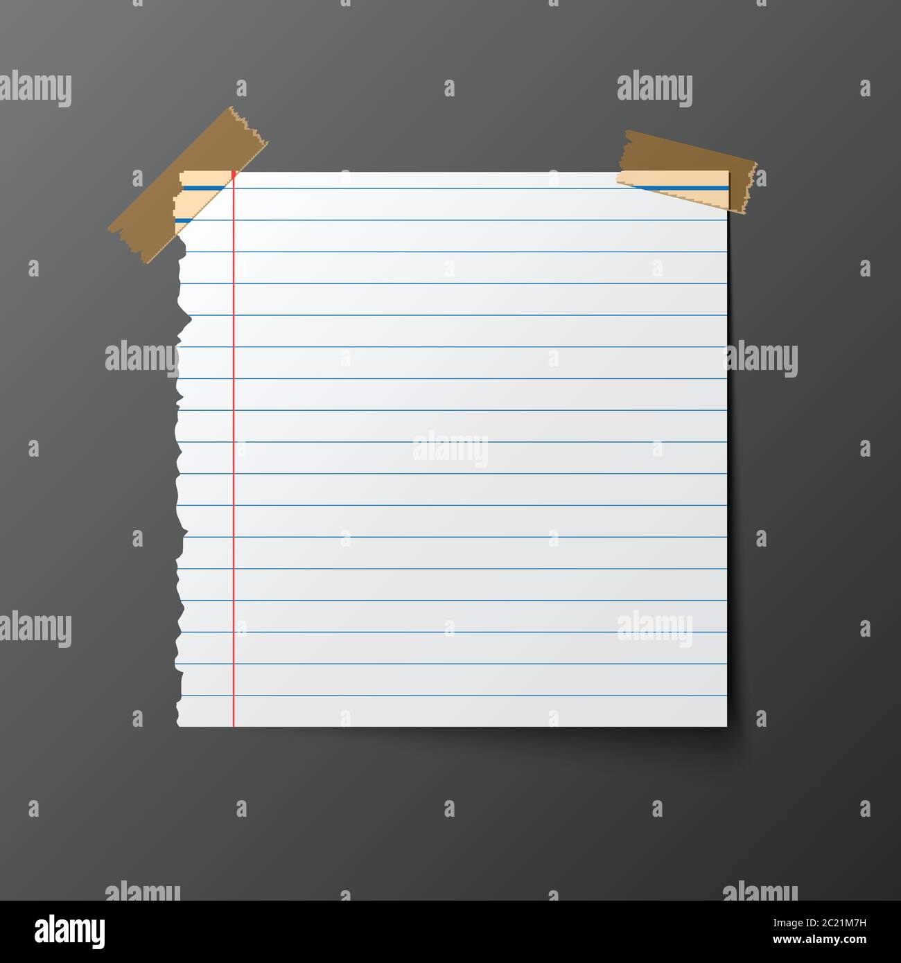 Post note paper with shadow, vector illustration Stock Vector Image ...