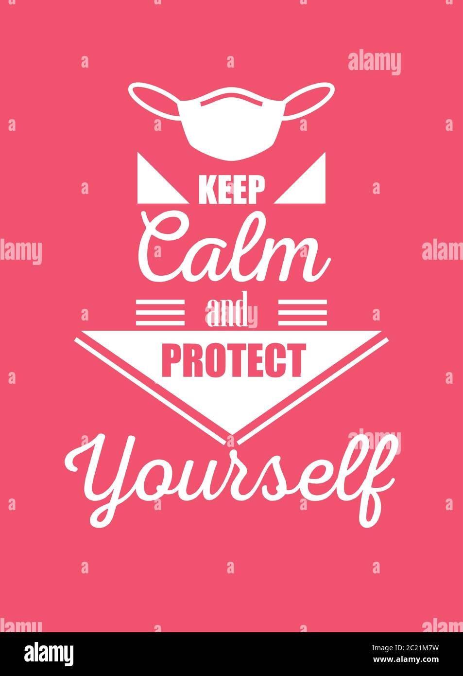 label protect yourself from coronavirus or covid 19, poster vector ...