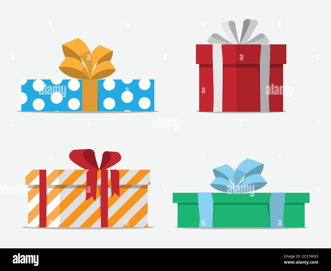 Gift boxes flat design, vector illustration Stock Vector Image & Art ...