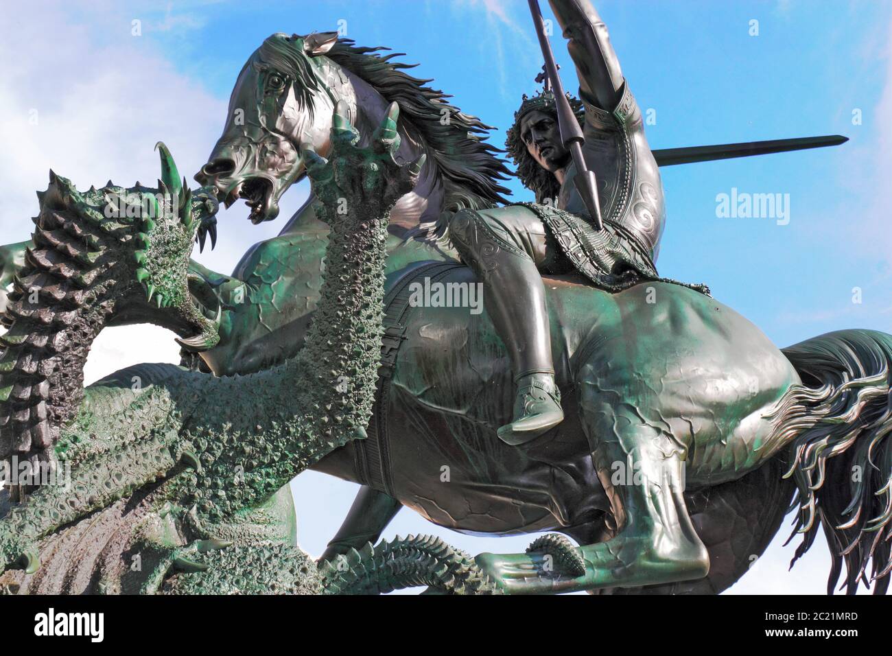 George the Dragon Slayer Stock Photo - Alamy