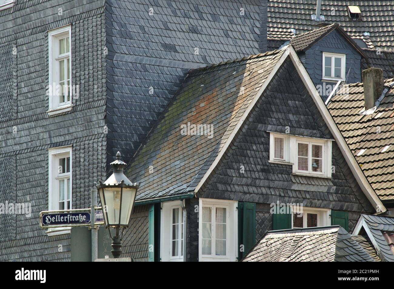 Old town Langenberg Stock Photo - Alamy