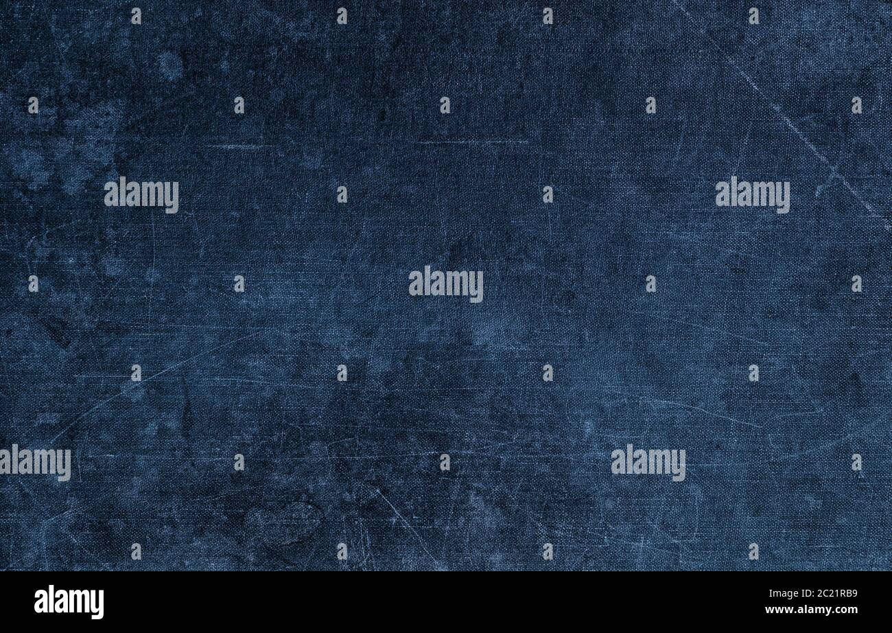 Dark blue textile texture. Vintage fabric background with stains Stock ...