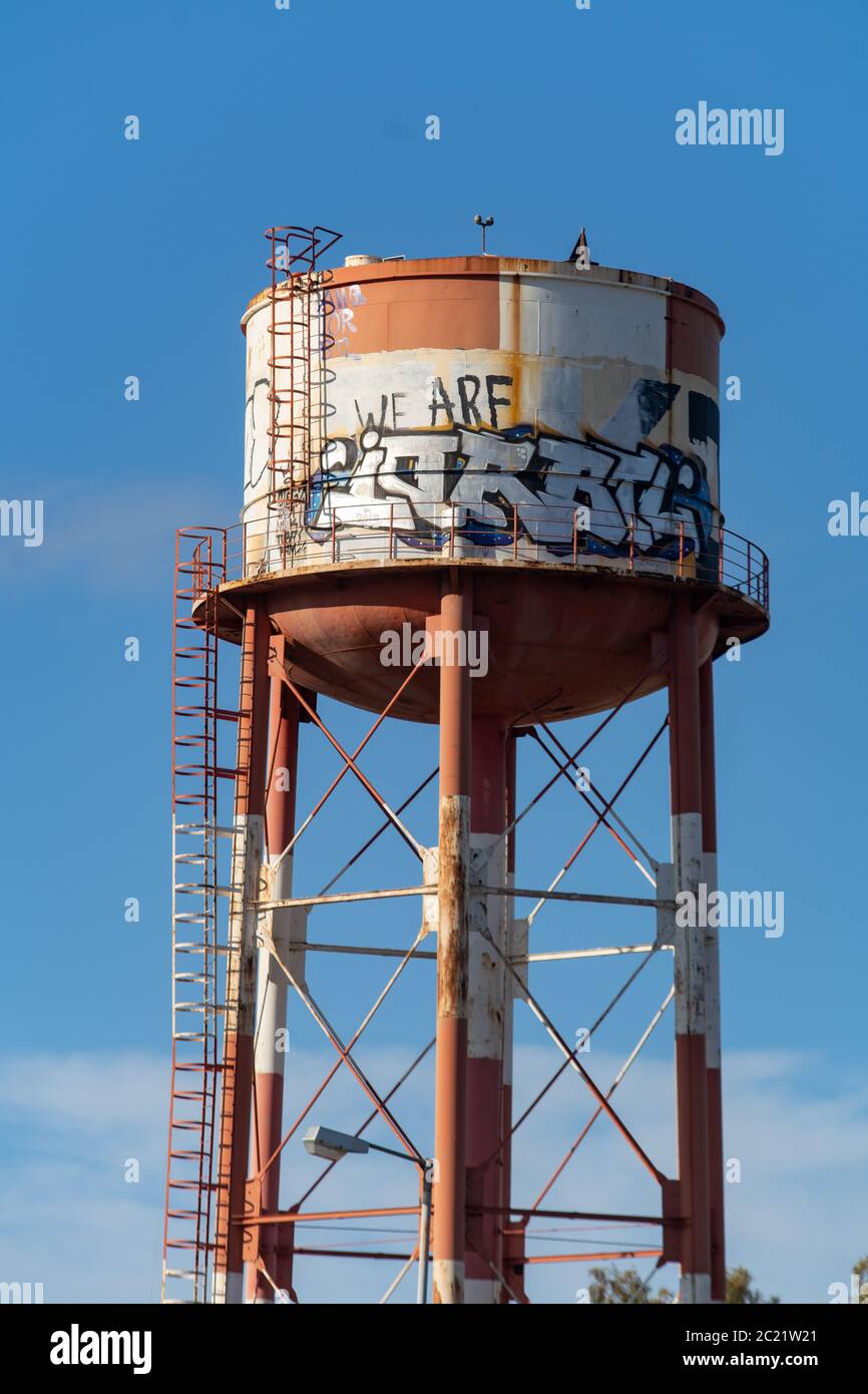 The legendary watertower of Elliniko,Athens,Greece Stock Photo - Alamy