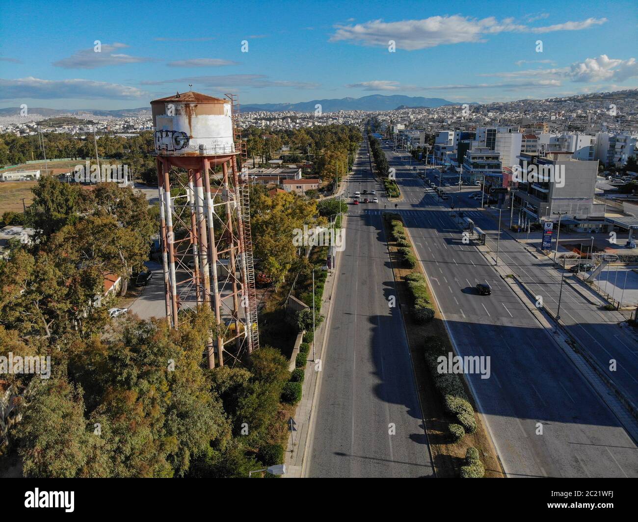 The legendary watertower of Elliniko,Athens,Greece Stock Photo - Alamy