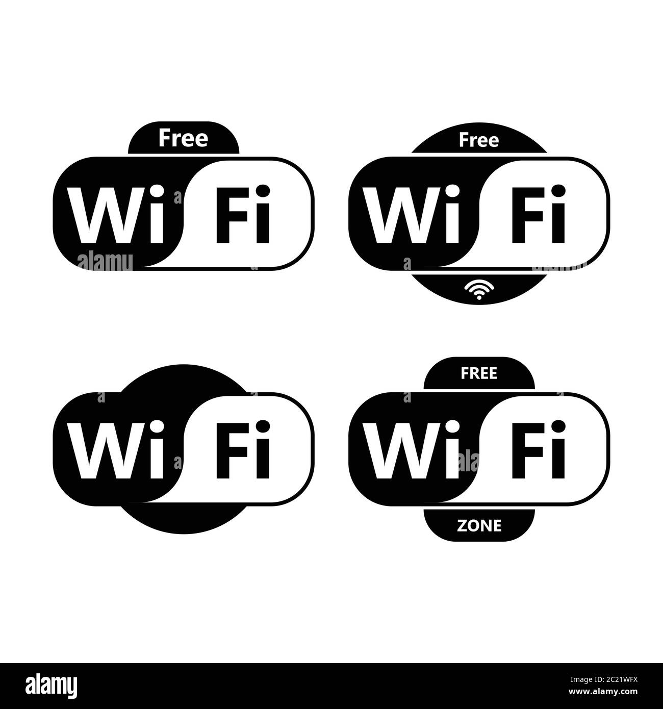 Wifi icon, wireless network technology, vector illustration Stock ...