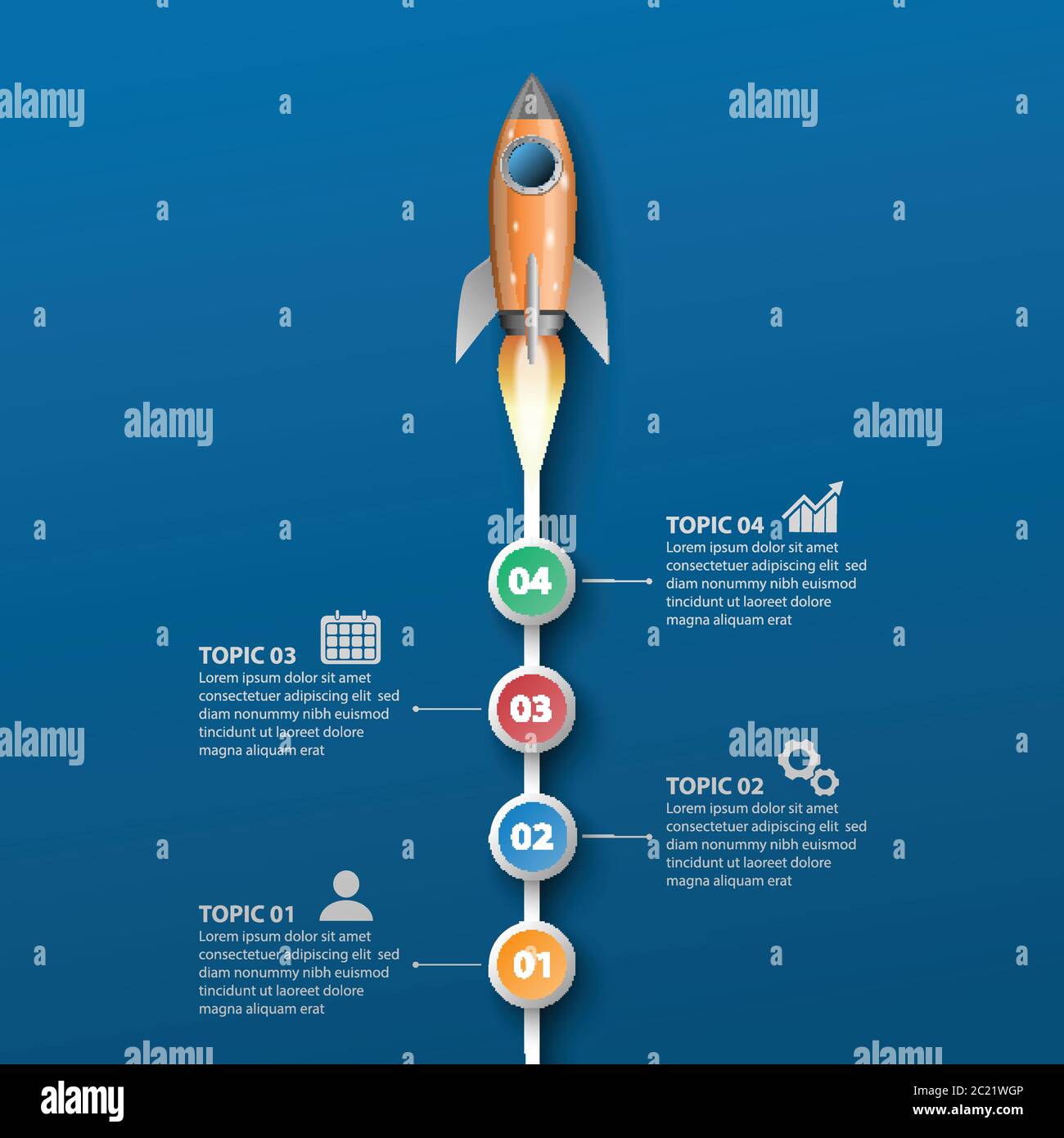 Vector origami flow chart infographic hi-res stock photography and ...