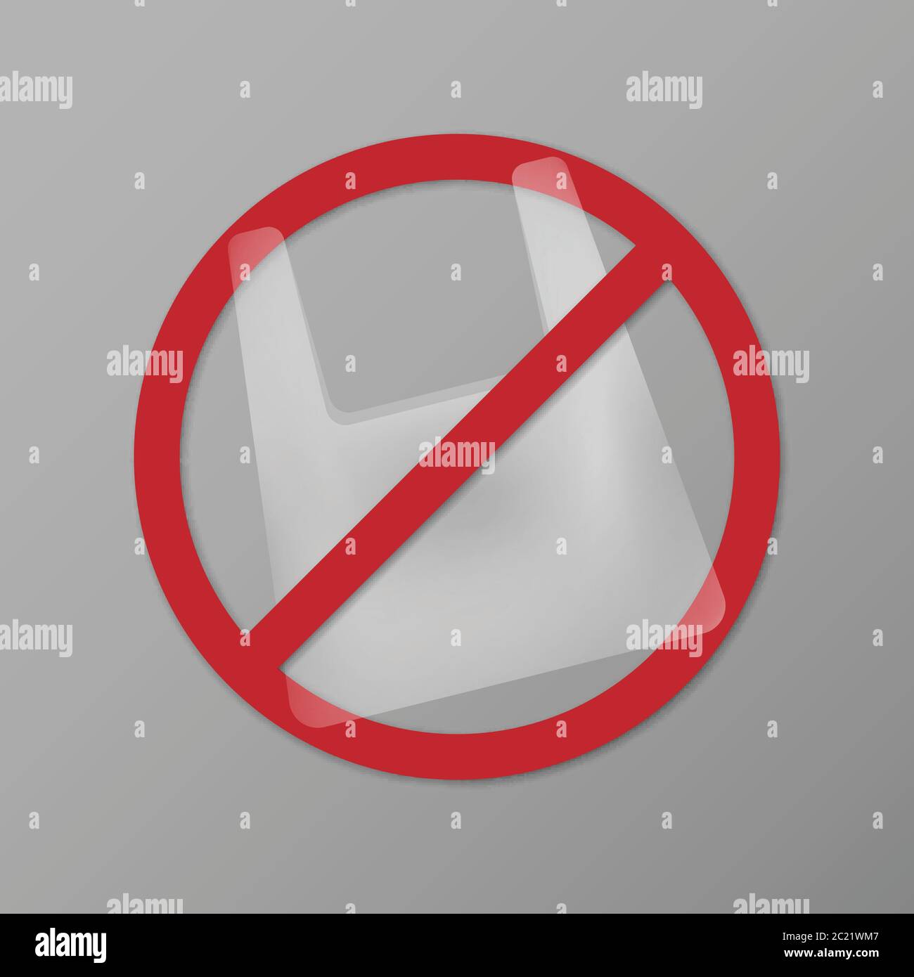 Ecology no plastic bags Stock Vector Images - Alamy