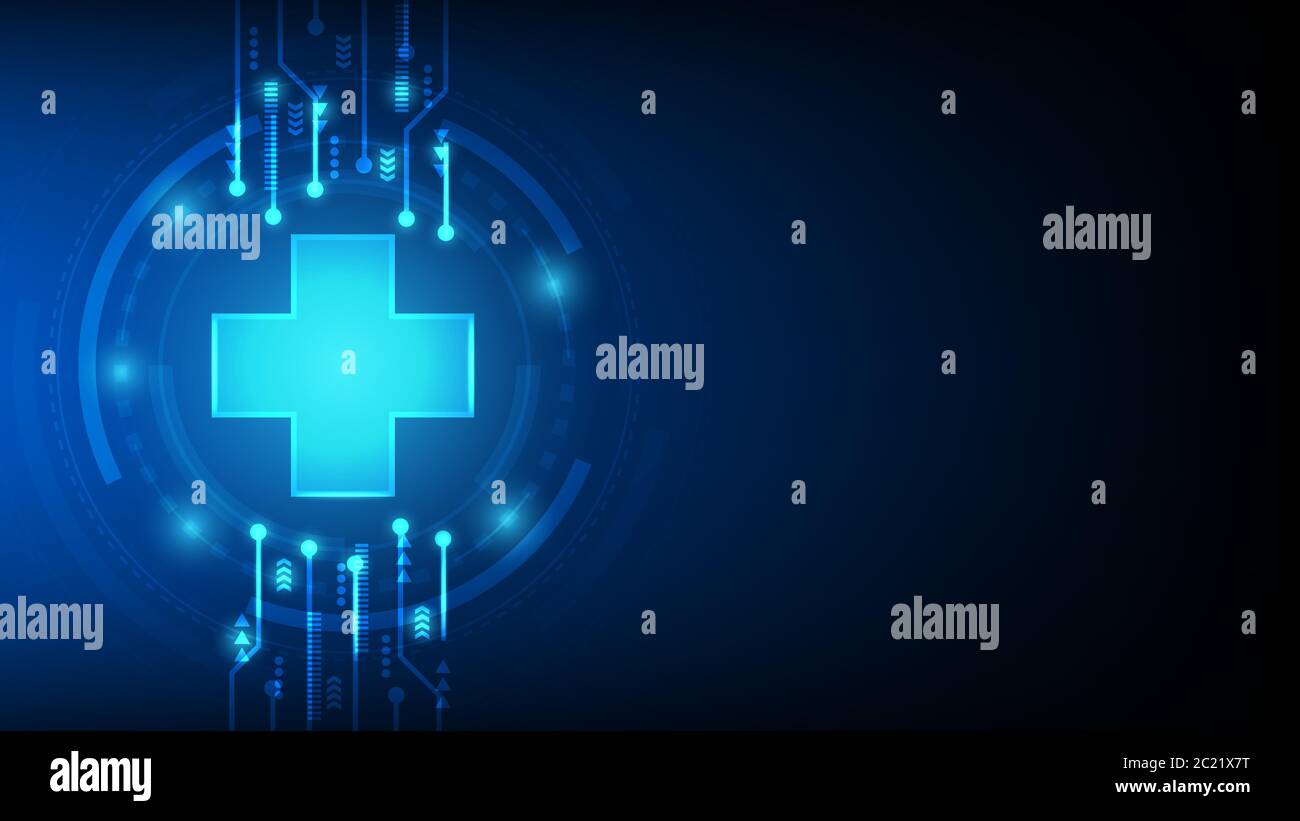 Healthcare and medical futuristic abstract background, vector ...
