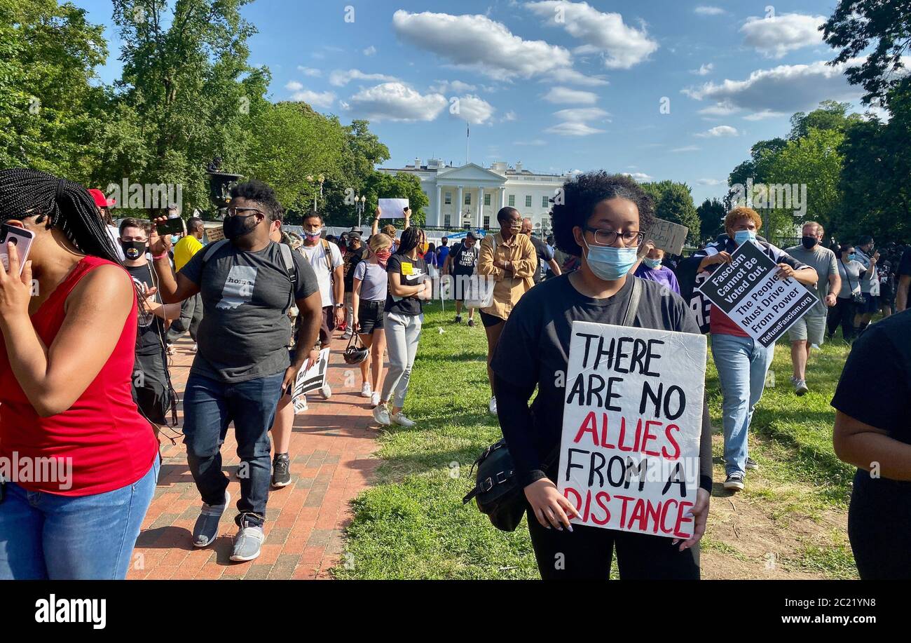 June 14, 2020, Washington D.C, District of Columbia, U.S: Angry ...