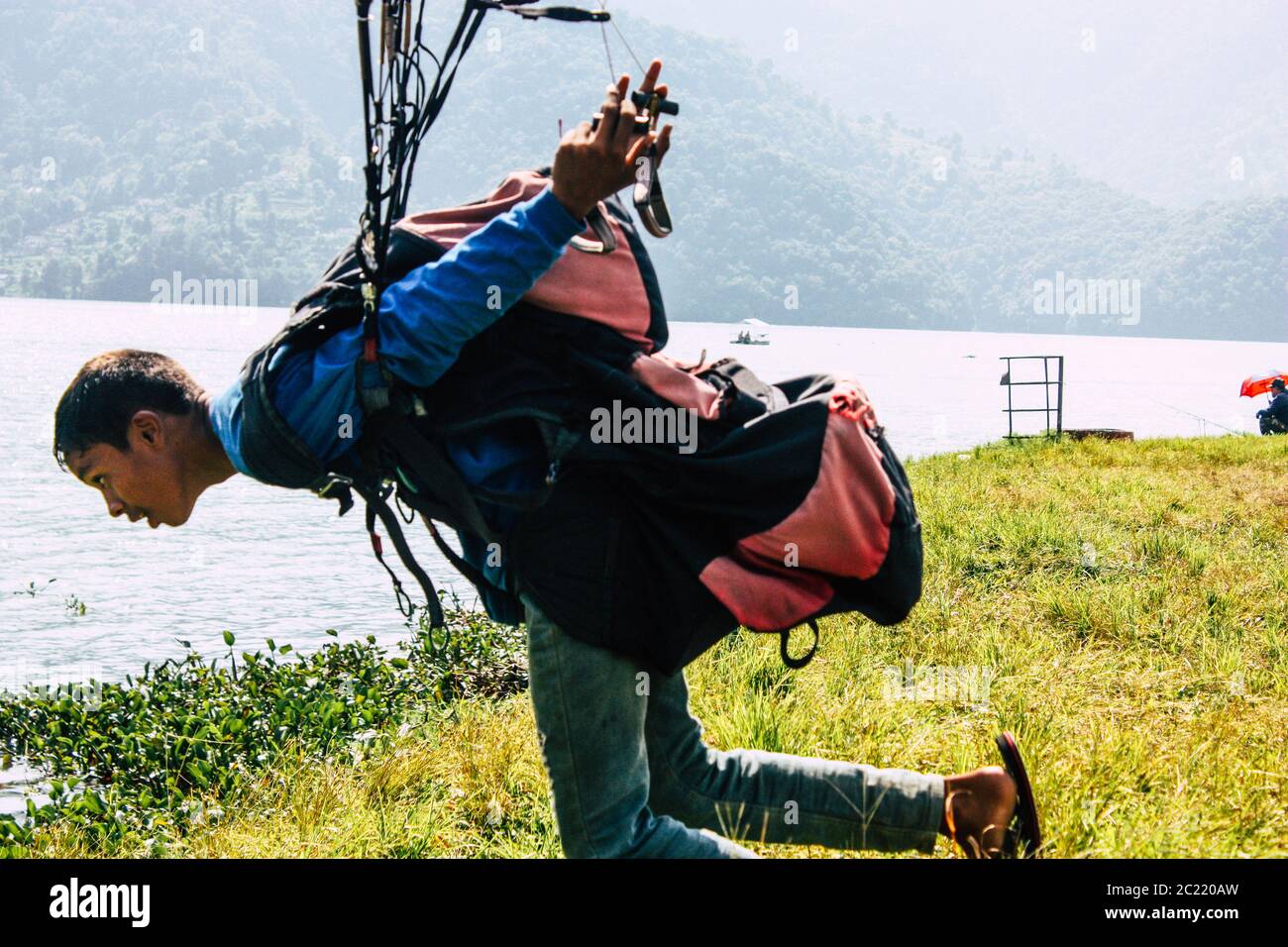 Pokhara Nepal October 6, 2018 Portrait of a young Nepali kid learning ...