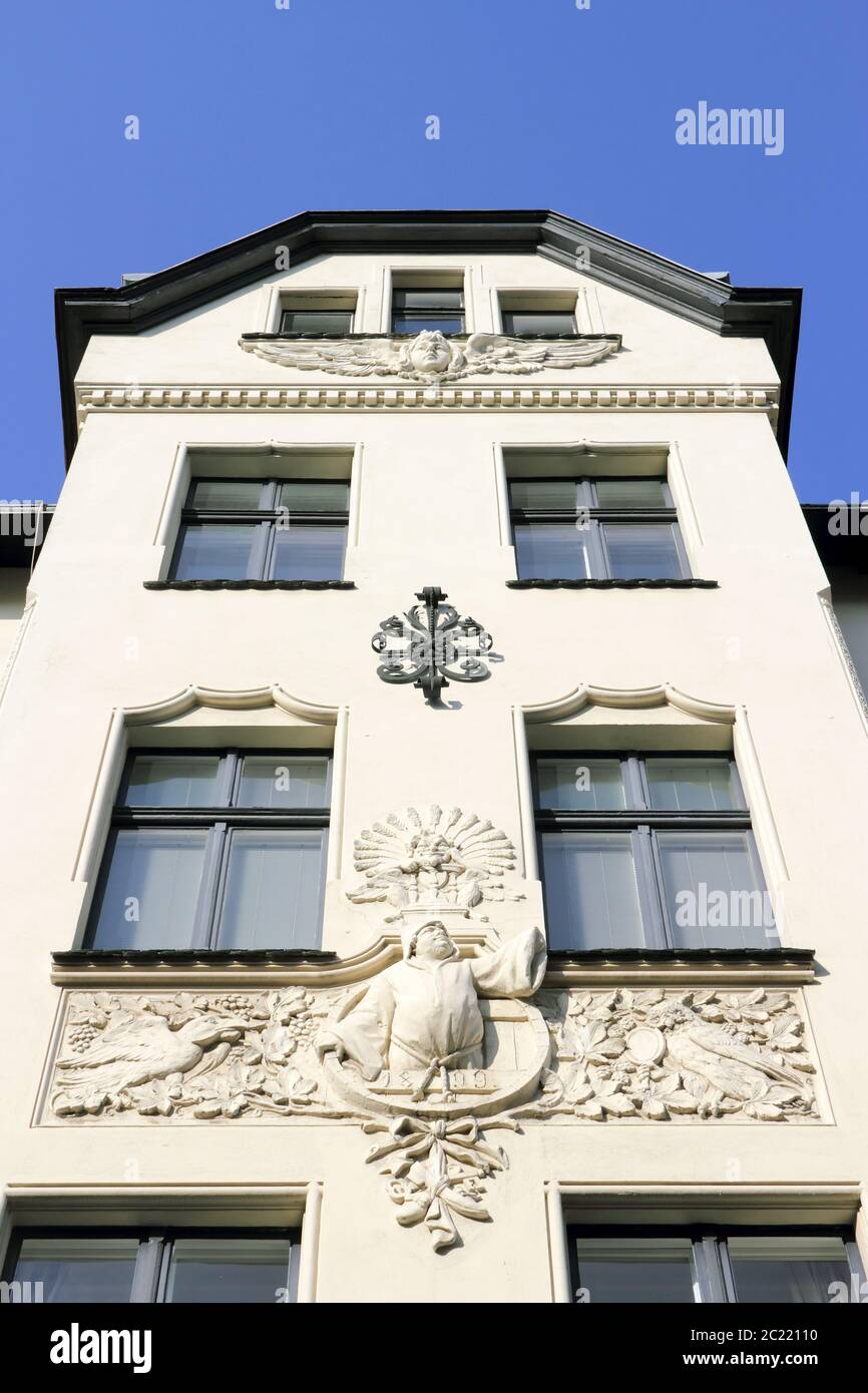 art nouveau house Stock Photo - Alamy